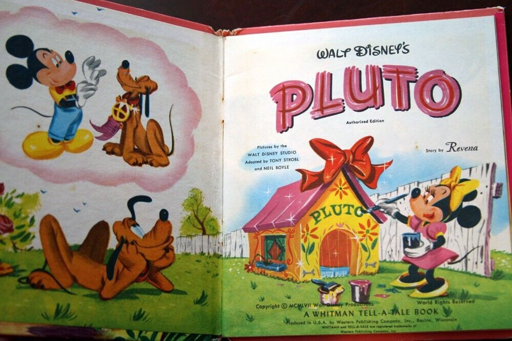 Walt Disney's PLUTO 1957 Vintage Whitman Tell-A-Tale Book #2552 Story ...