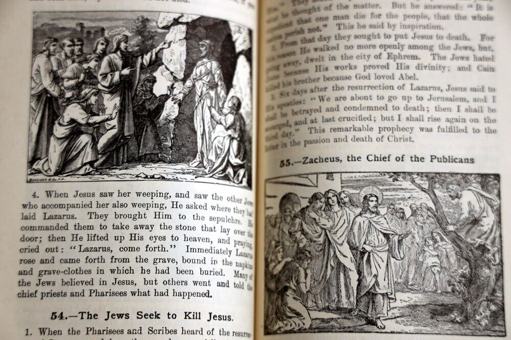 BIBLE HISTORY by Rev Richard Gilmour BENZIGER BROTHERS 1935 CATHOLIC ...