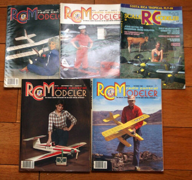 RCM R/C Radio Control MODELER MAGAZINE Lot Sept. Oct. Aug. 1986, Jan ...