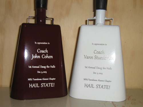 Custom engraved cowbells | Personalize a cowbell as a gift