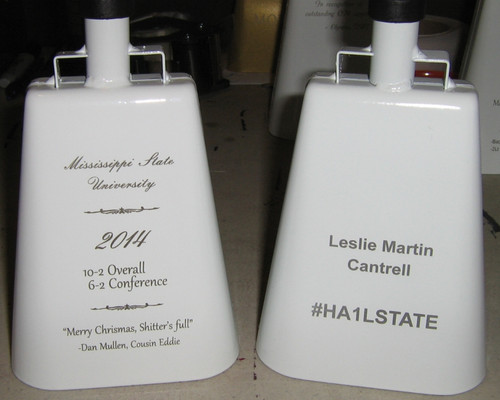 Custom engraved cowbells | Personalize a cowbell as a gift