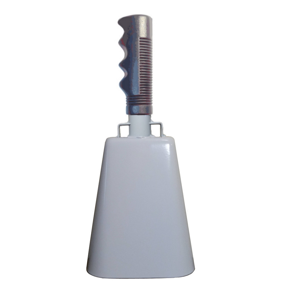 Maroon cowbell with bicycle handle grip for Mississippi State fans