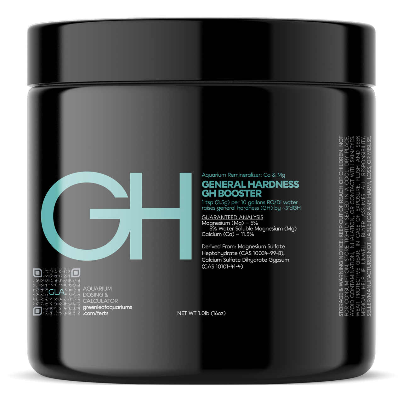 GLA The Ultimate GH Booster - Raise GH of RO Water - 1lb Jar