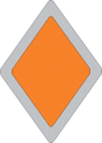 ORANGE PLASTIC REFLECTIVE SNOWMOBILE TRAIL BLAZER DIAMOND 264 RB OR