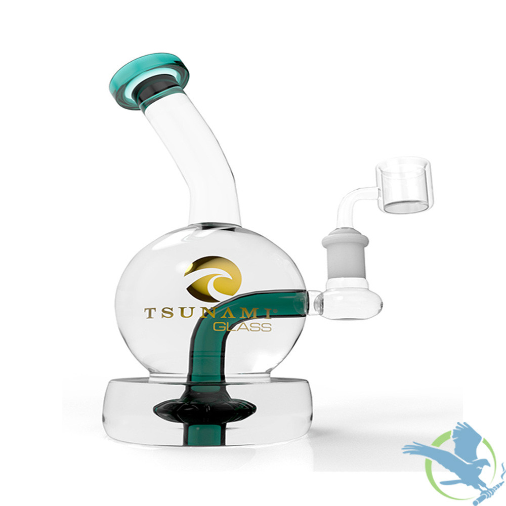Tsunami Glass Water Pipe Rig Shower Head - 8.5 Inches - 300 Grams ...