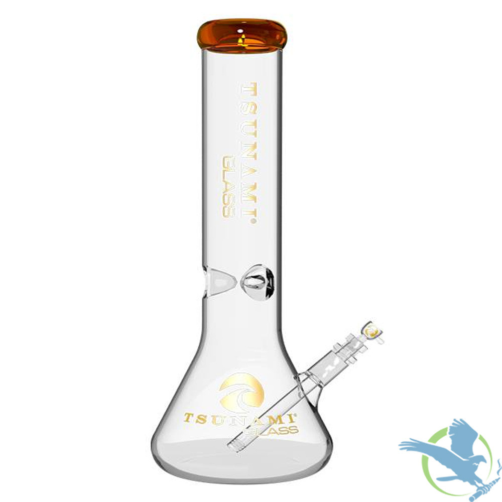 Tsunami Glass Water Pipe With Beaker Base Ice Catcher - 15 Inches - 917 ...