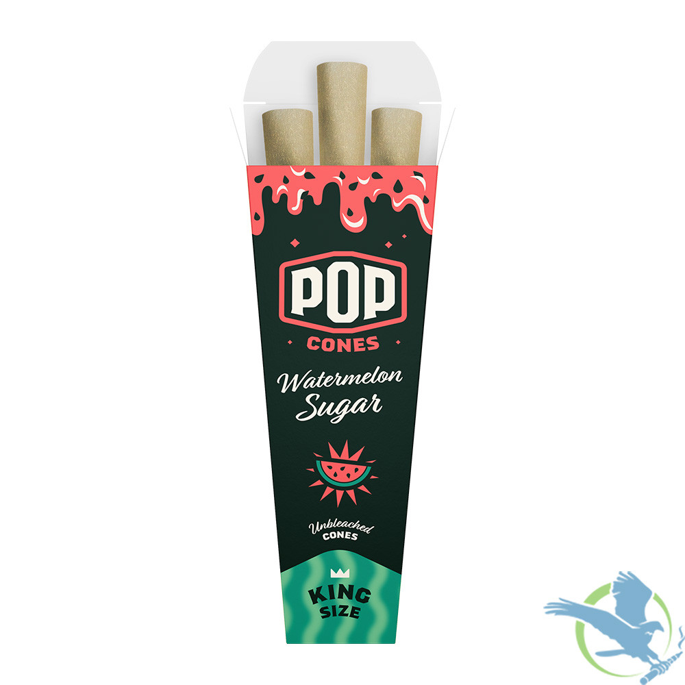 Pop Cones Unbleached King Size Cones - Pack of 3