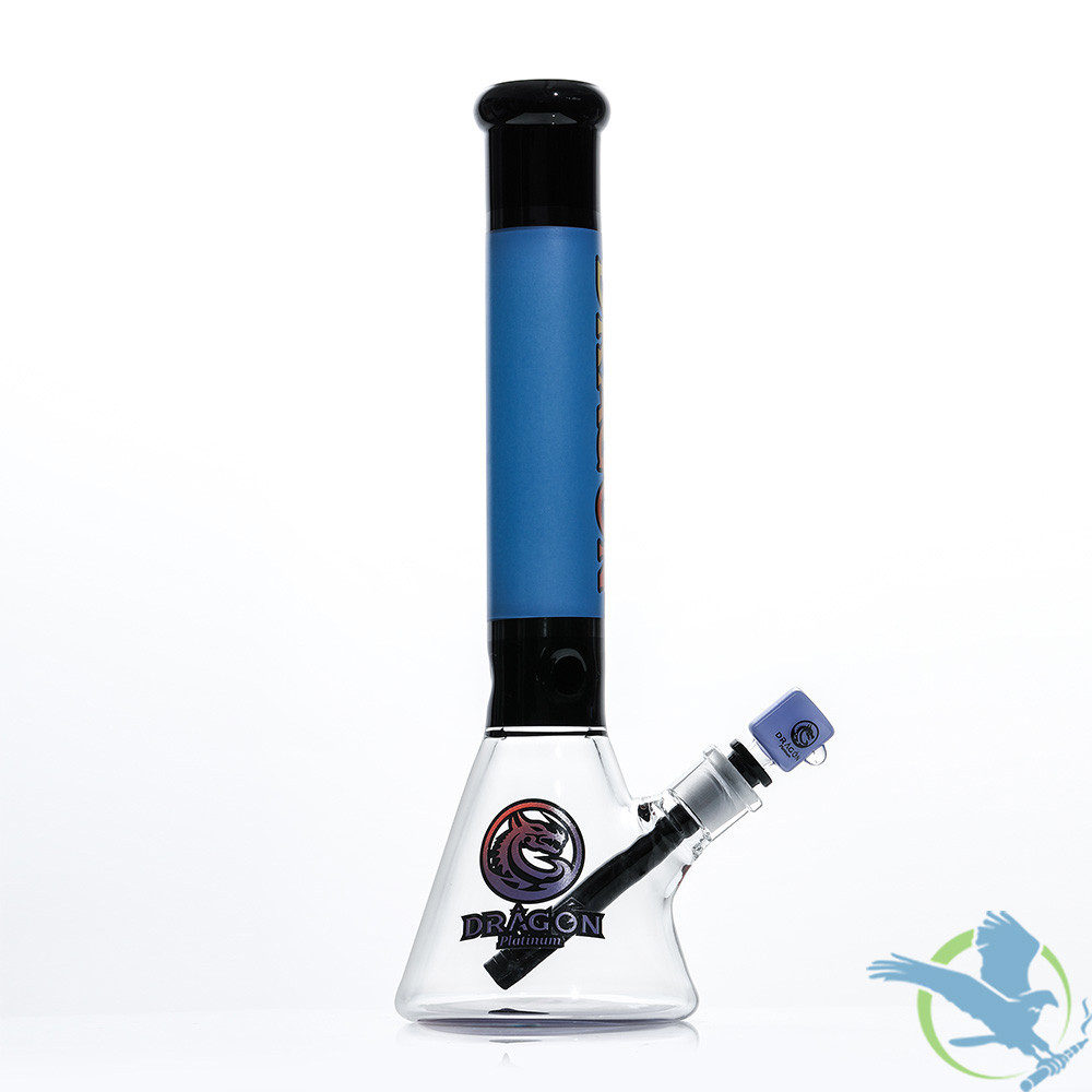 Dragon Platinum Water Pipe Beaker Base With Ice Catcher