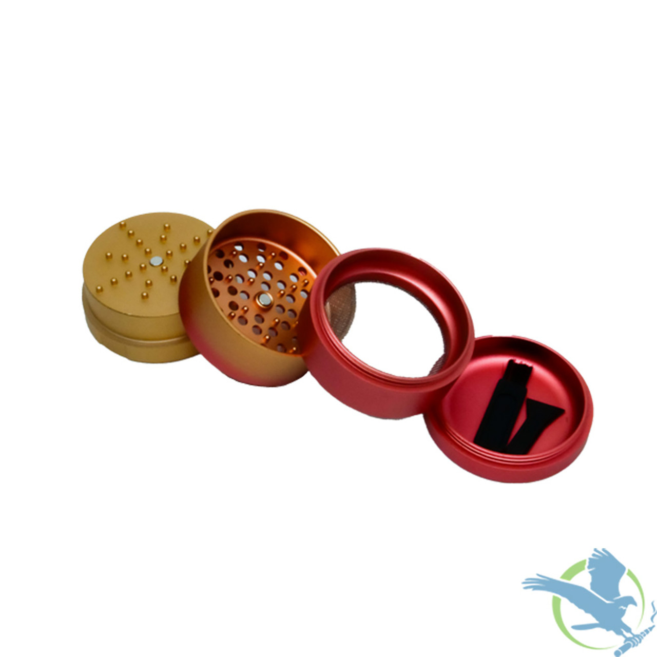 Neu Dry Herb Aluminum Grinder With Ashtray & Storage Top