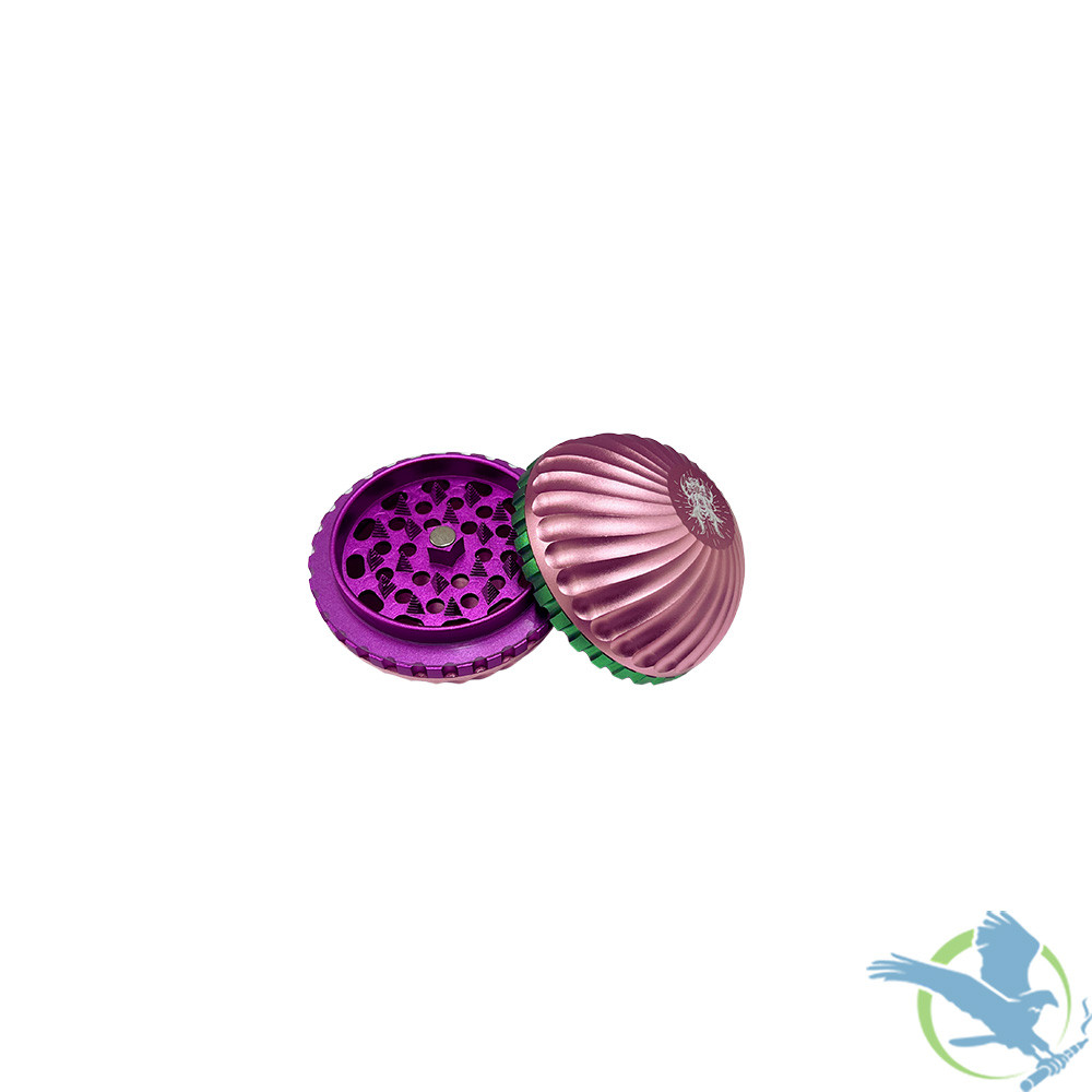 Shredder Large Grinder Round Shape - Style 48 - 61mm - 4 Part