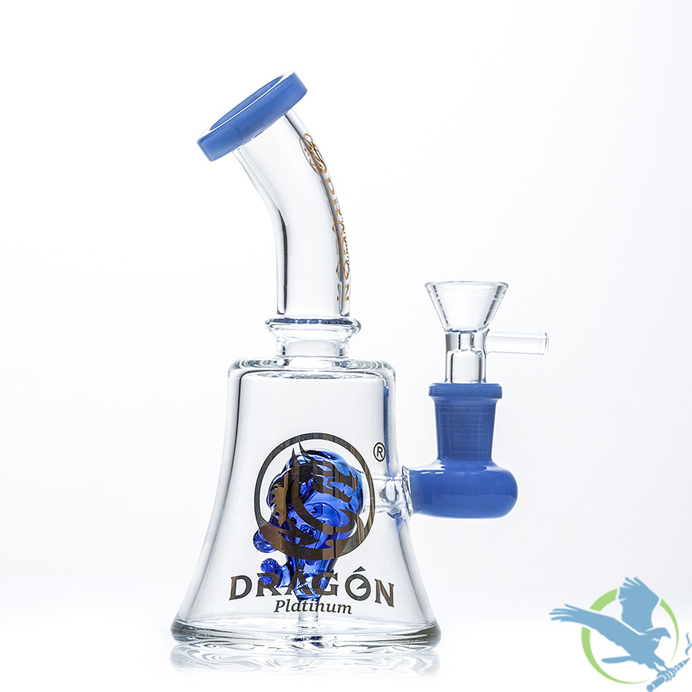 Dragon Platinum Water Pipe Bell Shape With Perc