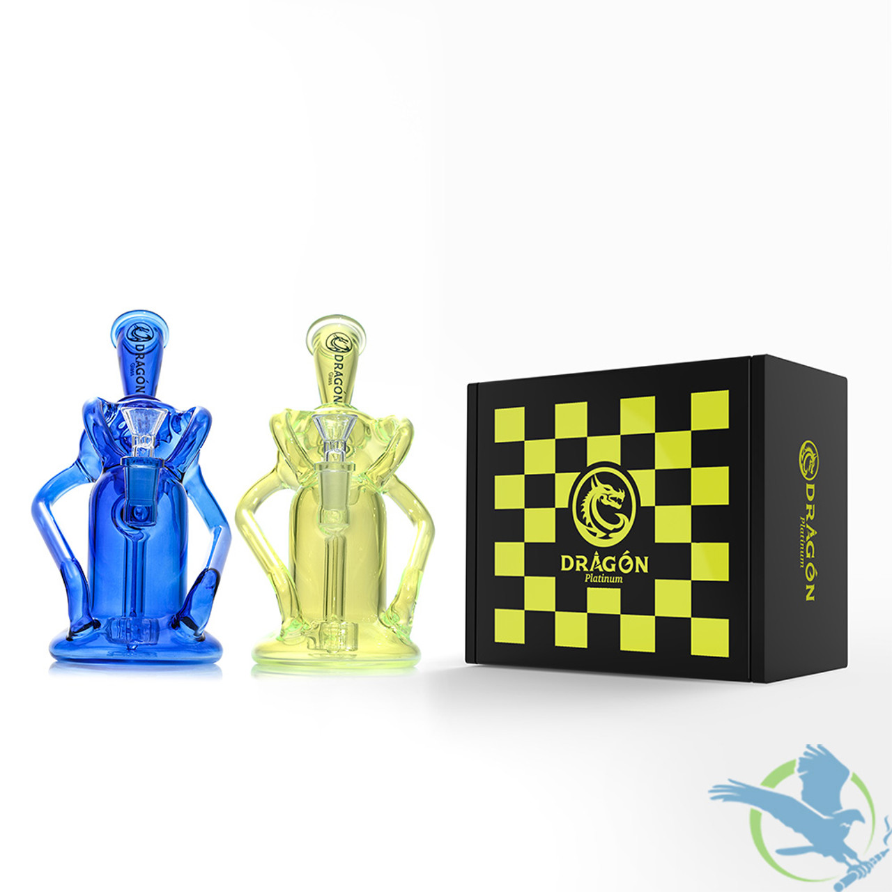 Dragon Platinum Water Pipe Recycler With Circ Perc