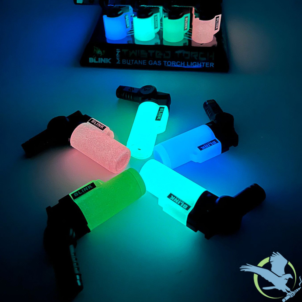 Blink Mini Glow Twisted Torch Butane Gas Torch Lighter