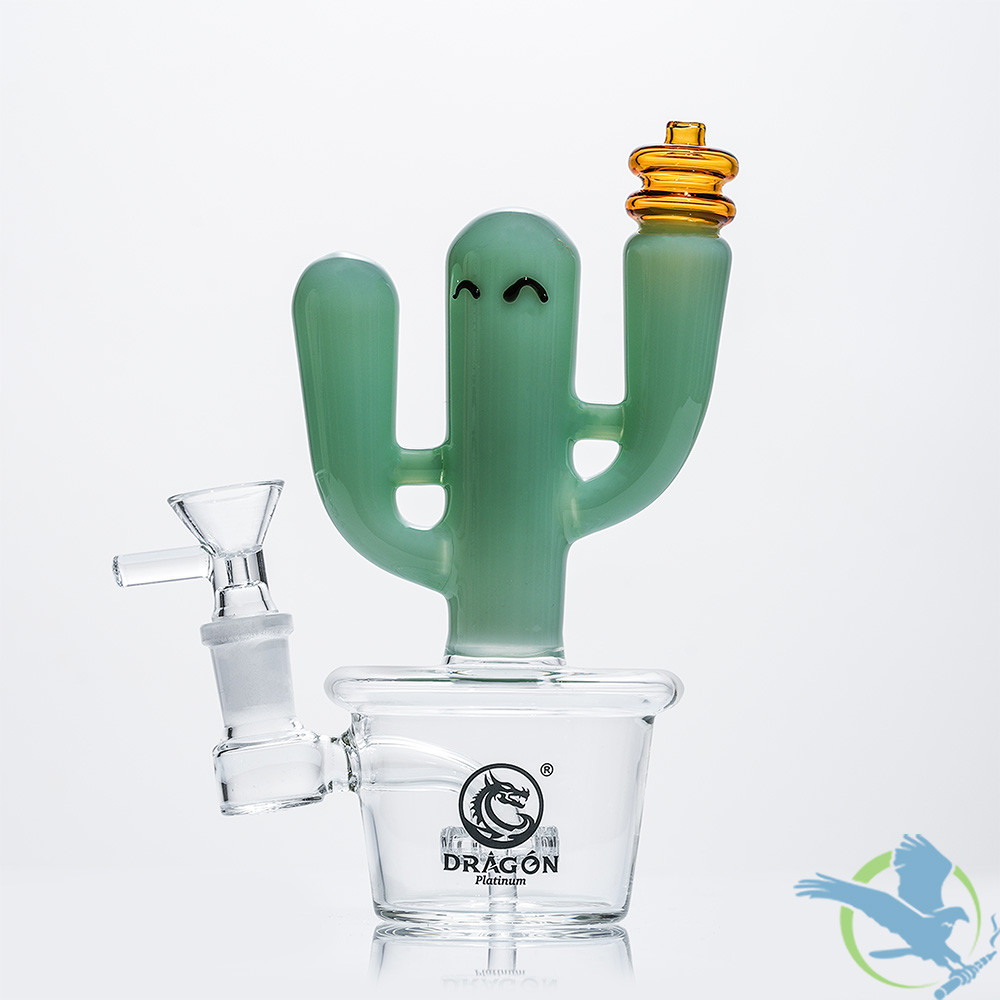 Dragon Platinum Water Pipe Cactus Shape With Circ Perc
