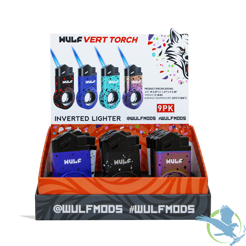 Wulf Mods Vert Inverted Butane Torch Lighter - Assorted Colors