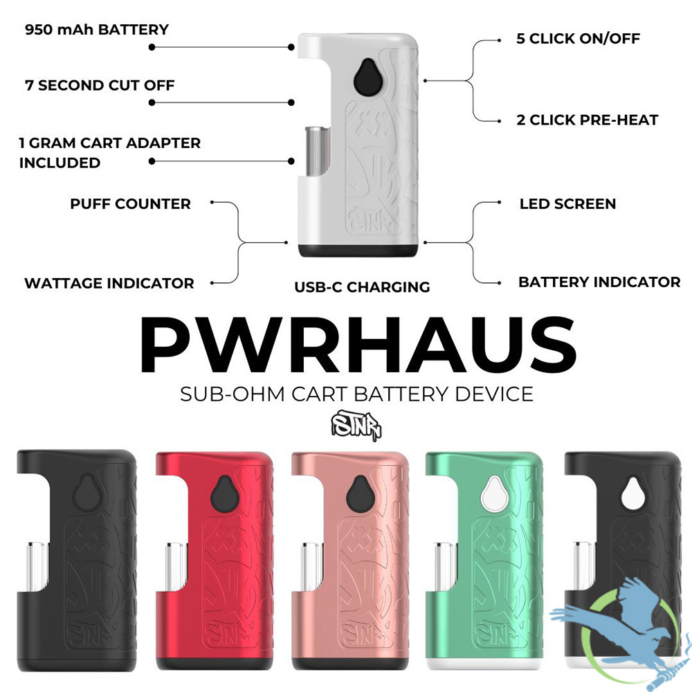 STNR PWRHAUS 950mAh Sub-Ohm Cart Battery Device