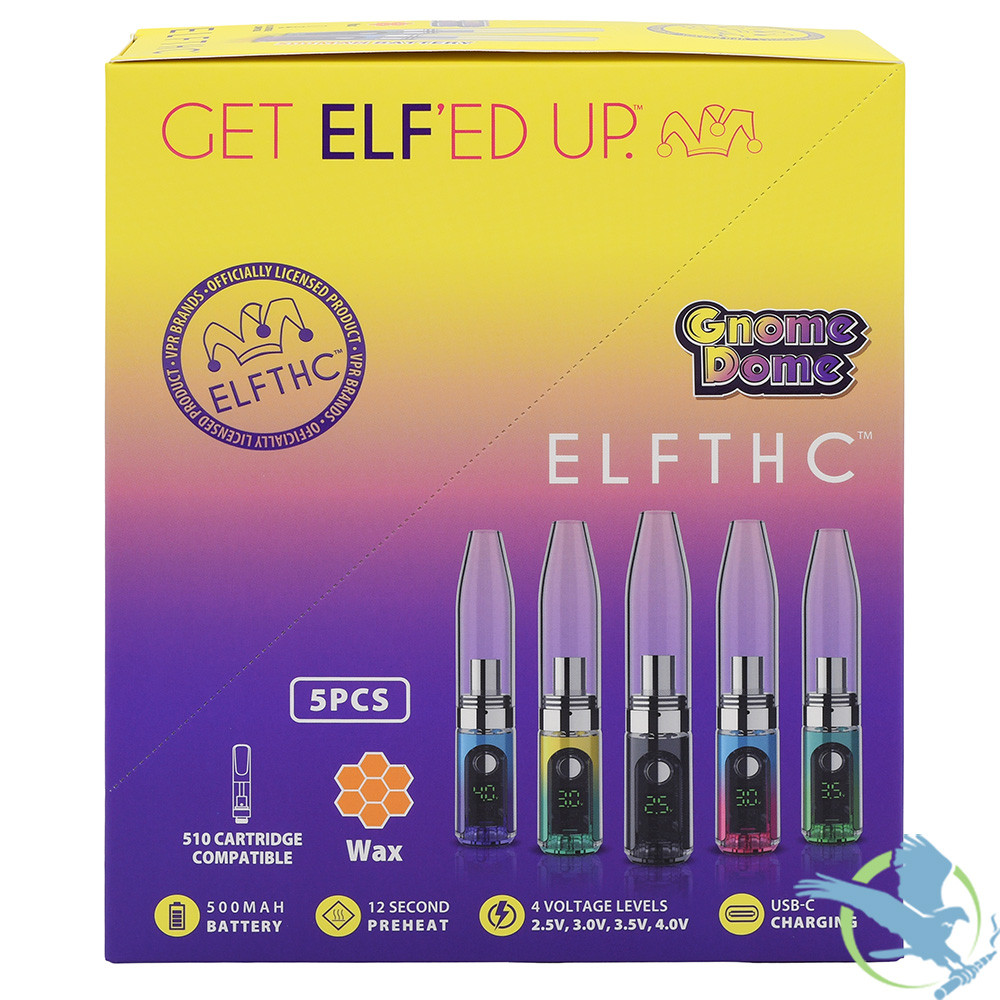 ELFTHC Gnome Dome 500mAh Mini Vape Rig & 510 Cart Battery