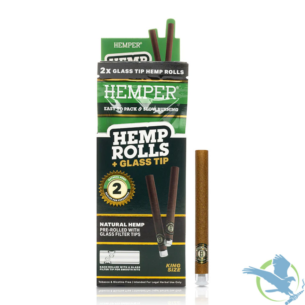 HEMPER Hemp Rolls King Size Pre-Rolled With Glass Filter Tips