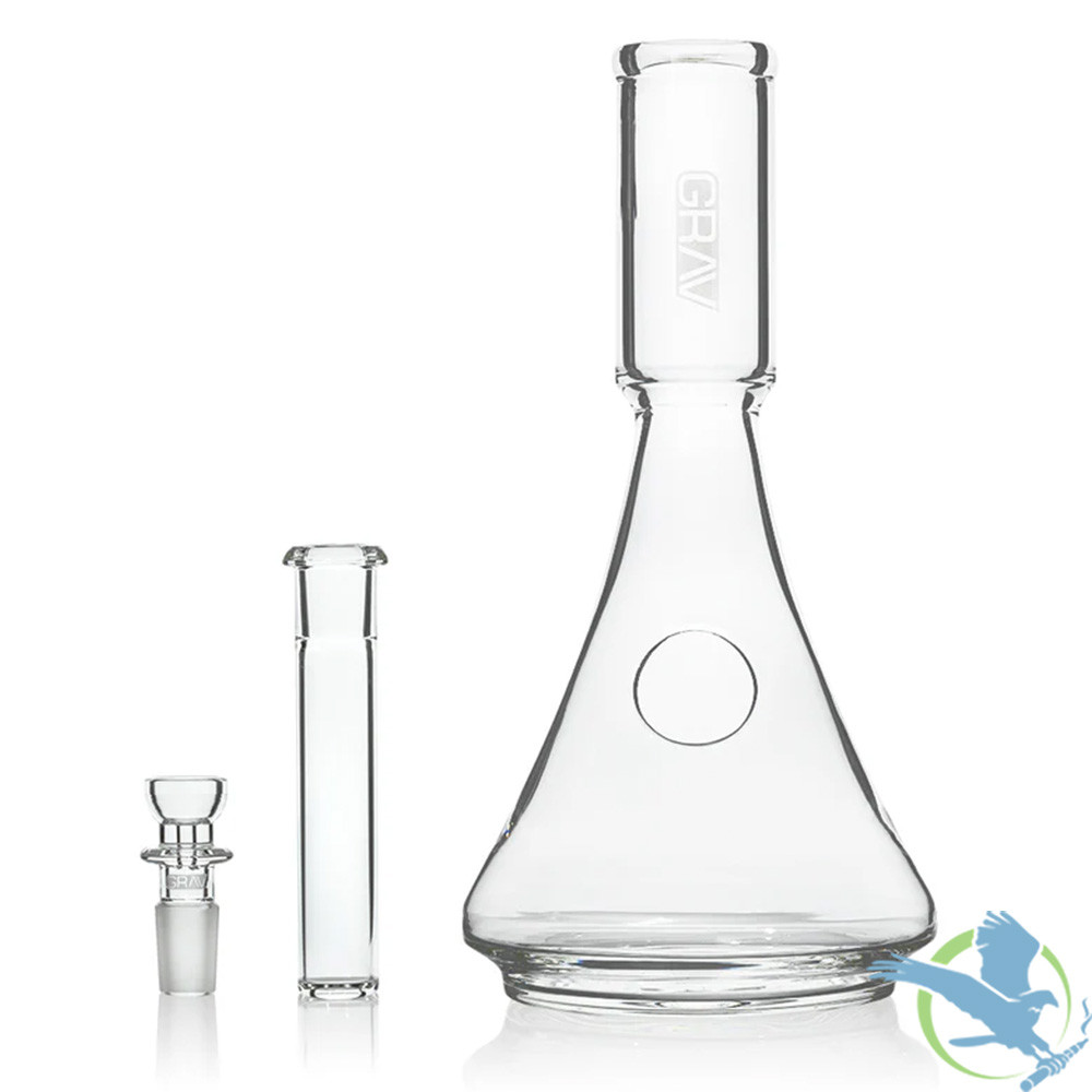 GRAV Deco Beaker Water Pipe With Diffused Downstem