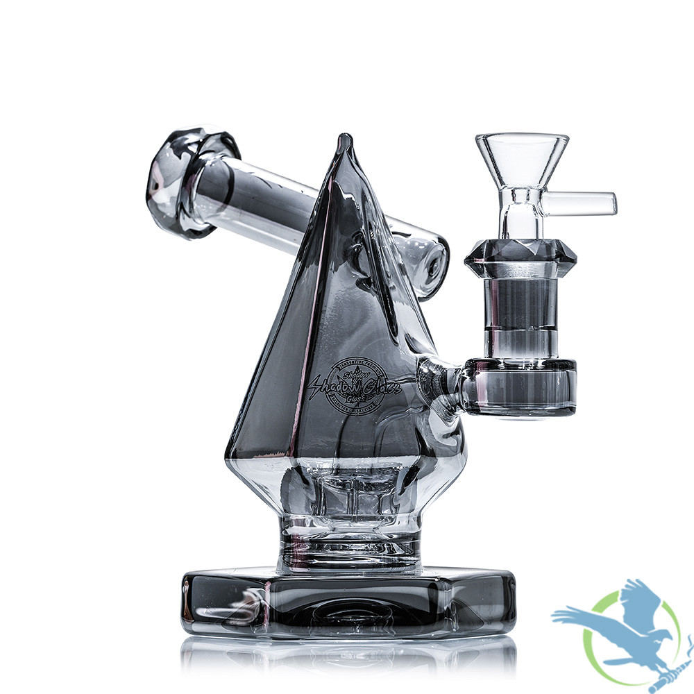 Shadow Glass Mini Pyramid Shape Water Pipe With Circ Perc
