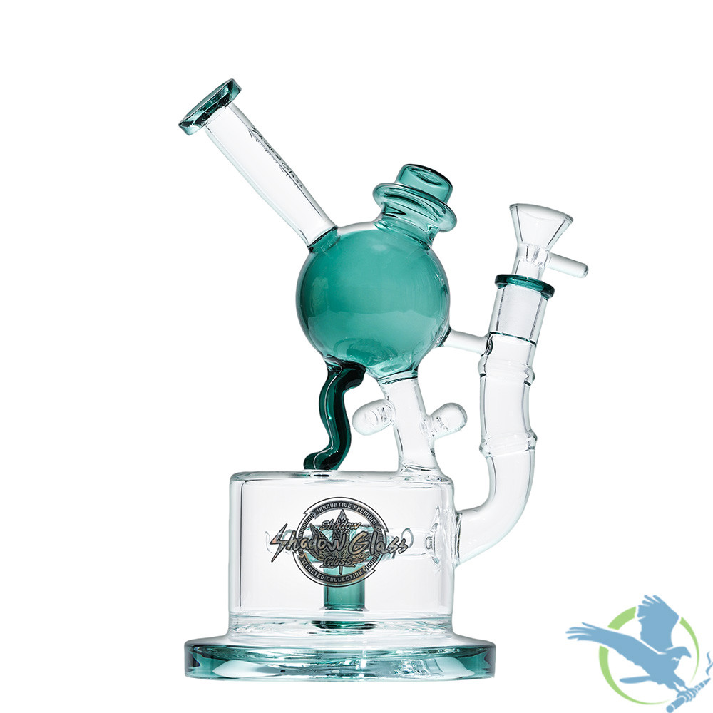 Shadow Glass Dancing Water Pipe Recycler With Sprinkler Perc