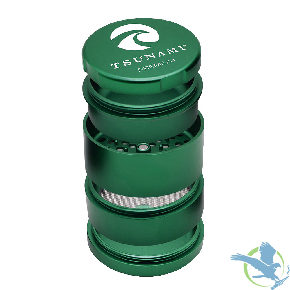 Tsunami Premium Micro Rounded Teeth Grinder - 5 Part