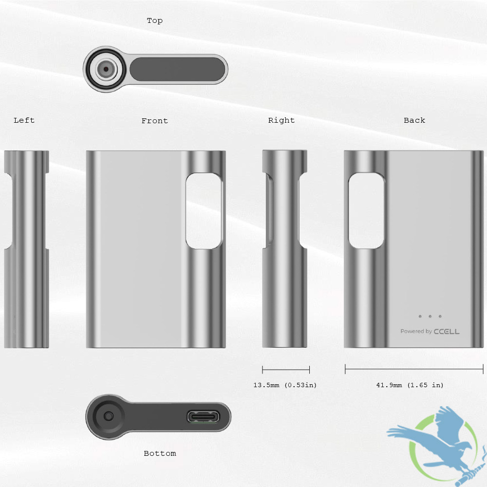 CCELL Palm SE Classic 500mAh 510 VV Cartridge Vape Battery