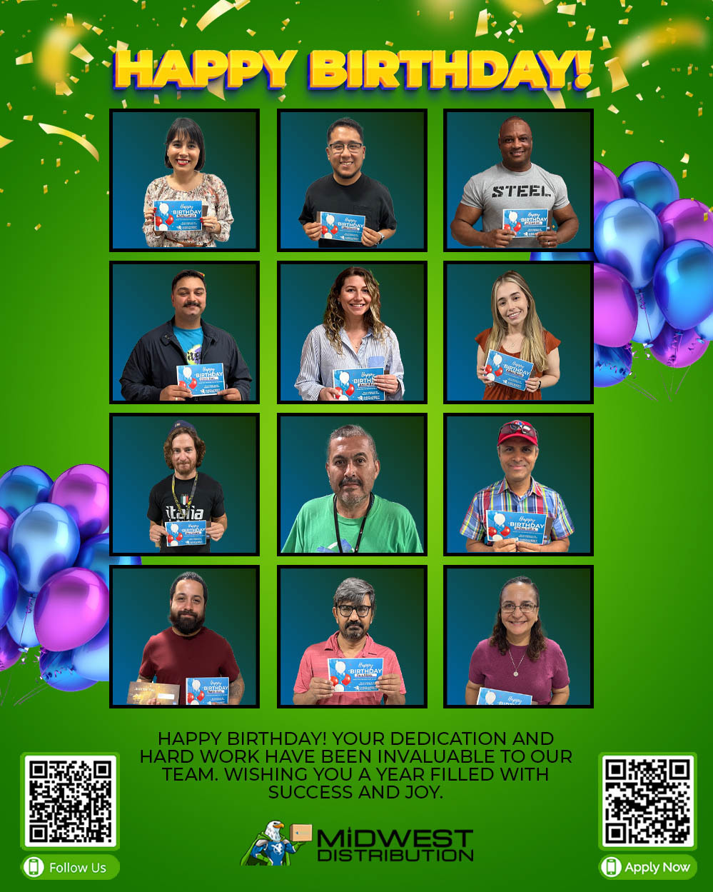 June 2024 Company Birthdays