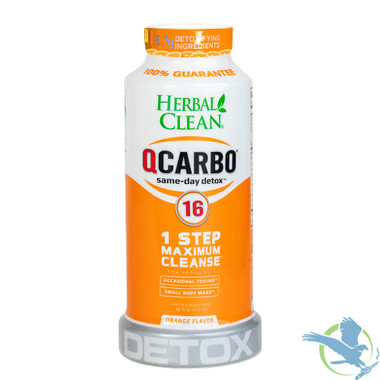 Herbal Clean QCarbo16 Mega Strength Cleansing Detox Formula 16oz | Detox | Midwest Distribution