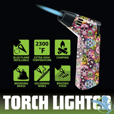 Smokezilla Zinc Torch Lighter - Assorted Design