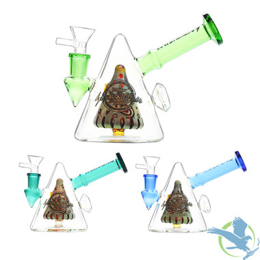 Shadow Glass Mini Cone Water Pipe - 300 Grams - 5 Inches