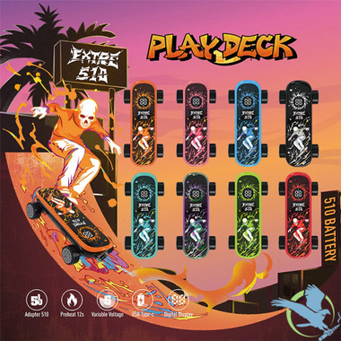 EXTRE Playdeck Skateboard 500mAh 510 Preheat VV Battery