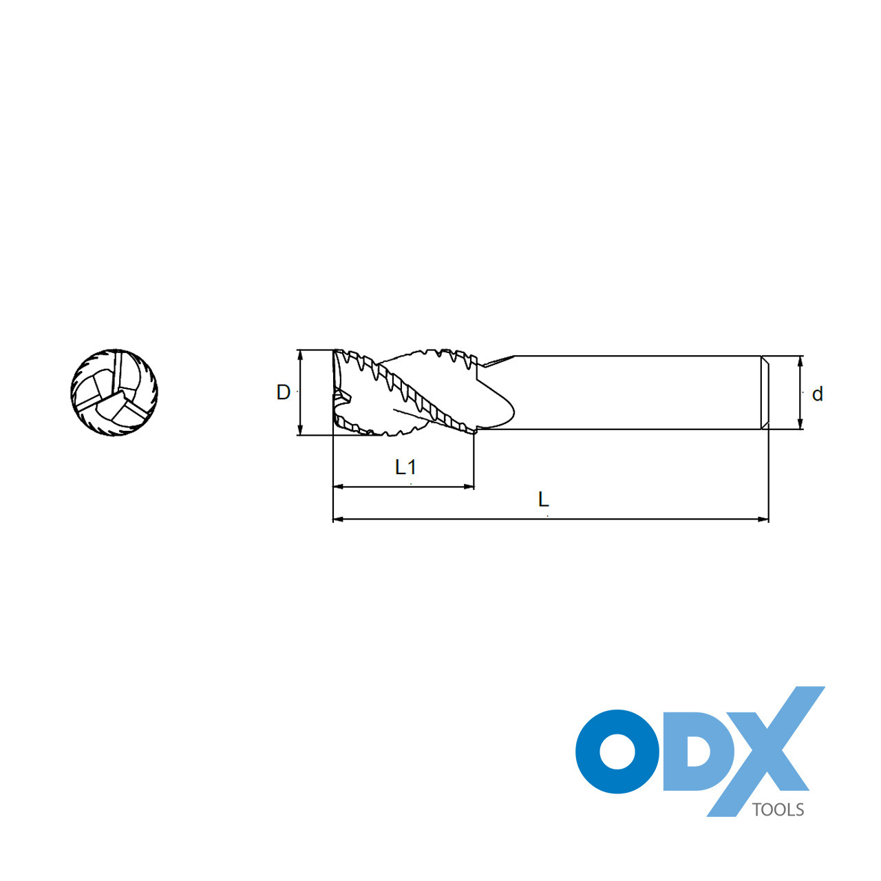 GRAF Spiral Cutters with Ripper Form - ODX Tools