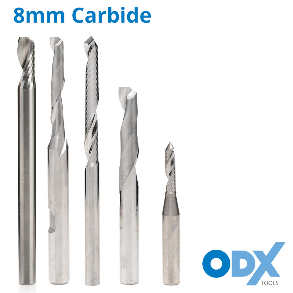 8mm Single Flute Carbide Router Cutter