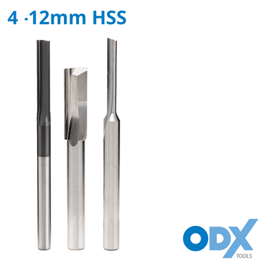 Twin Flute Straight HSS Router Cutters - ODX Tools