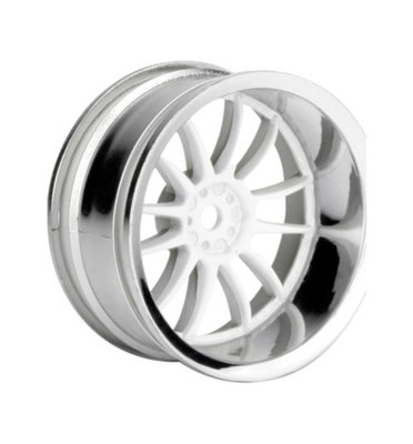HPI Work Xsa Wheels 26mm Chrome/White 9mm Offset (2) HPI3285 - RC Express