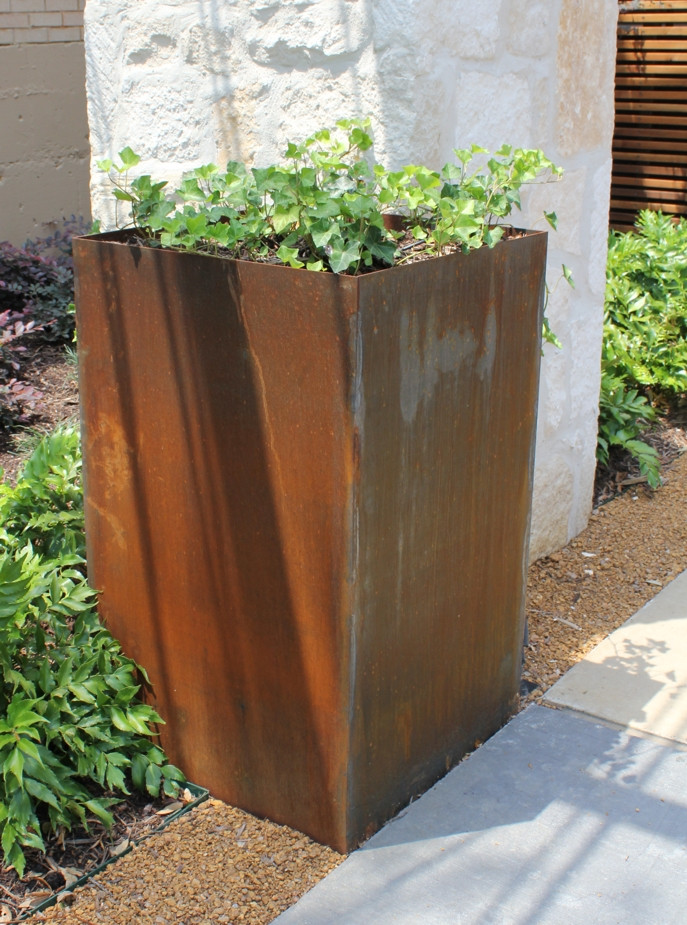 Custom Planters l Rustic Durable Cor-Ten Steel Planters