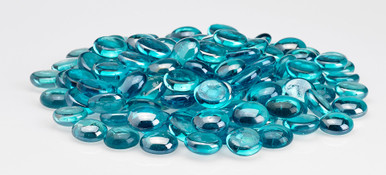 Aqua Blue Luster Fire Beads