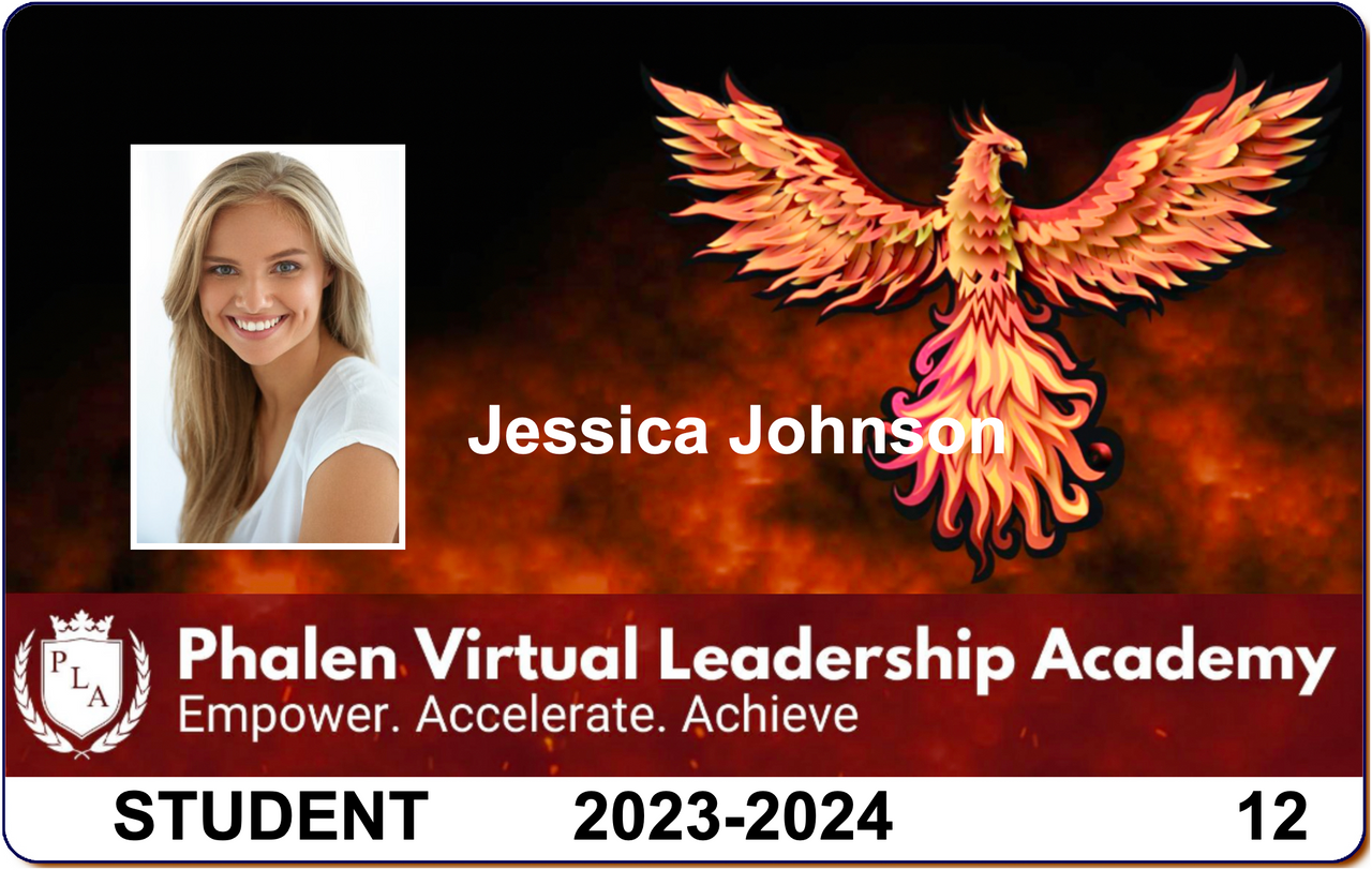 PVLA Custom High Quality Student ID Cards