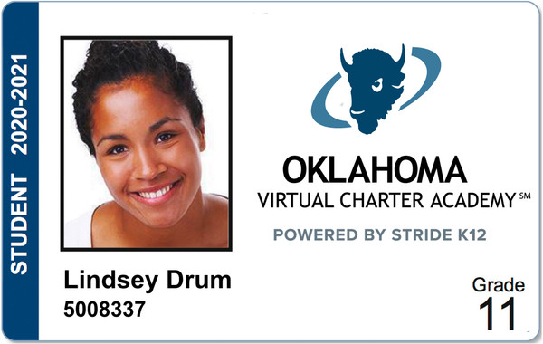 Stride/K12 Custom High Quality Student Photo ID Card