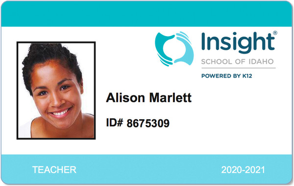 Stride/K12 Custom High Quality Staff Photo ID Card