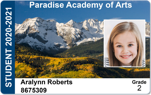 Student Custom High Quality Photo ID Card