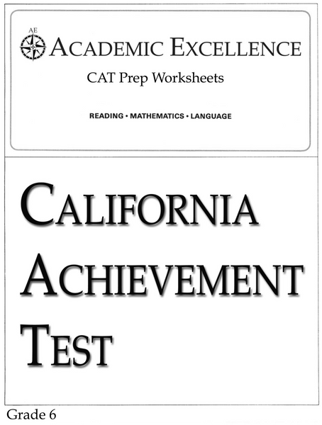 Cat Prep Pack And Study Guide Grade 6 Pdf Download