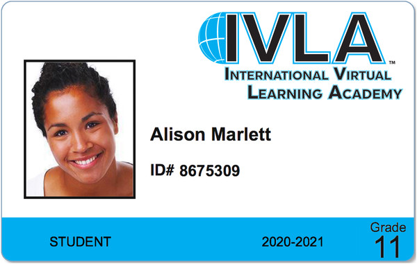 IVLA Custom High Quality Photo Student ID Card