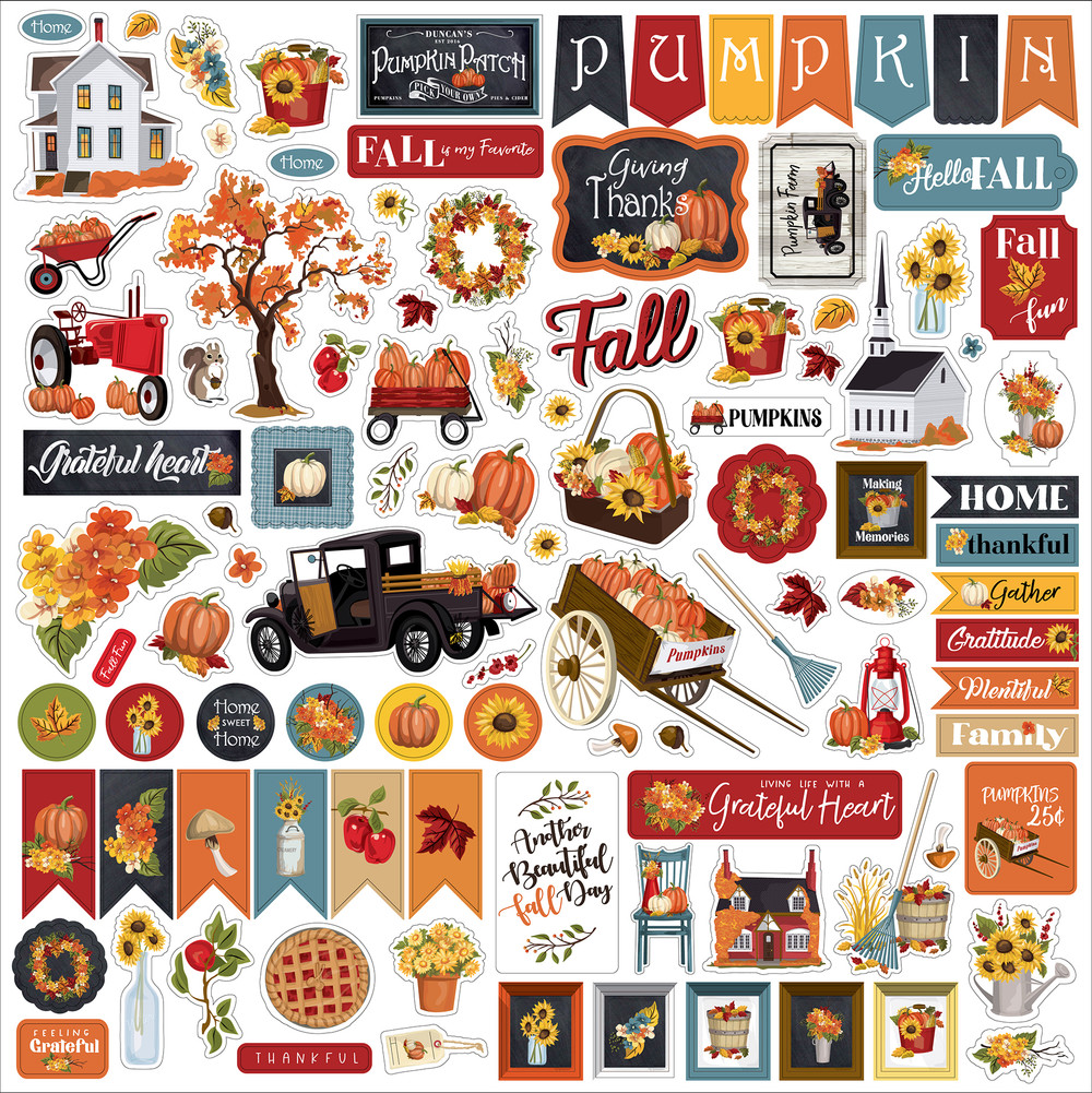 Fall Fun Element Sticker - Echo Park Paper Co
