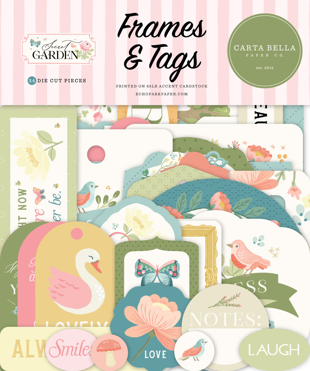 Secret Garden Frames & Tags - Echo Park Paper Co
