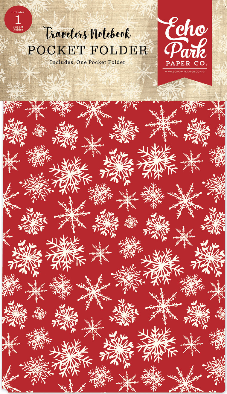 Christmas Travelers Notebook Pocket Folder Insert - Echo Park Paper Co