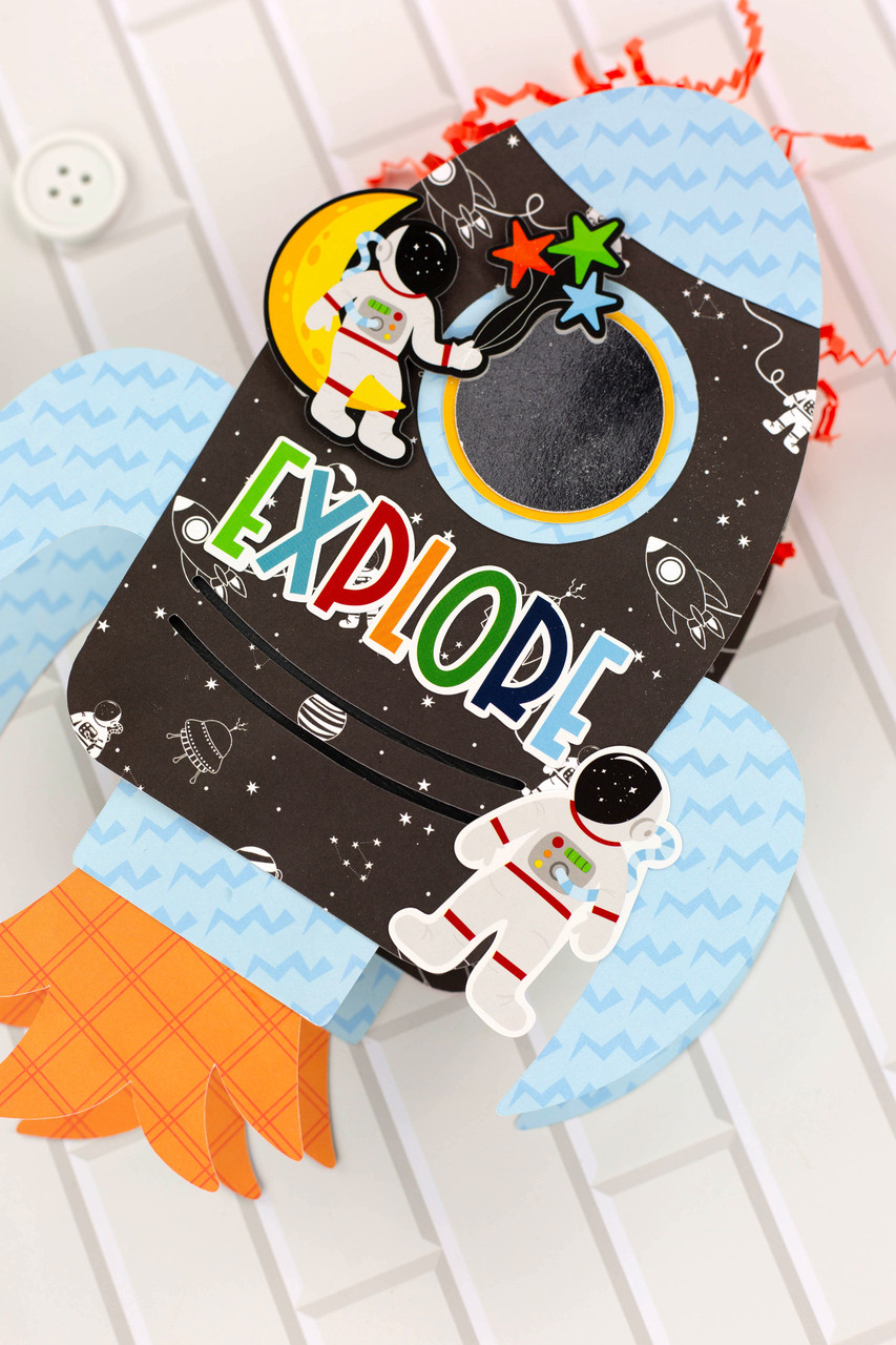 Blast Off Rocket Ship Gift Box Digital Instructions - Echo Park Paper Co
