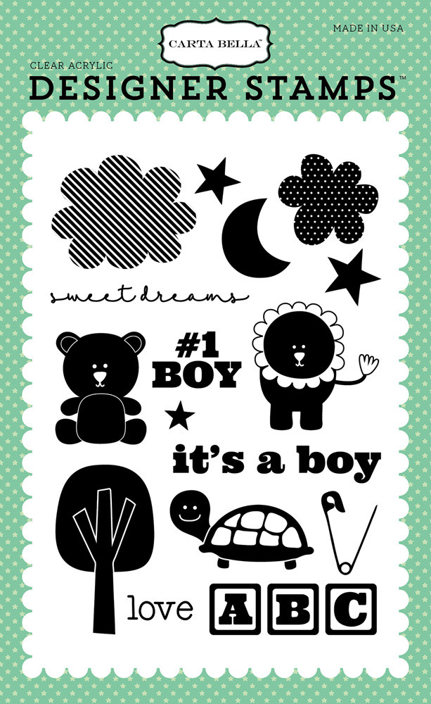 It’a A Boy: Baby Boy 4x6 Stamp Set - Echo Park Paper Co