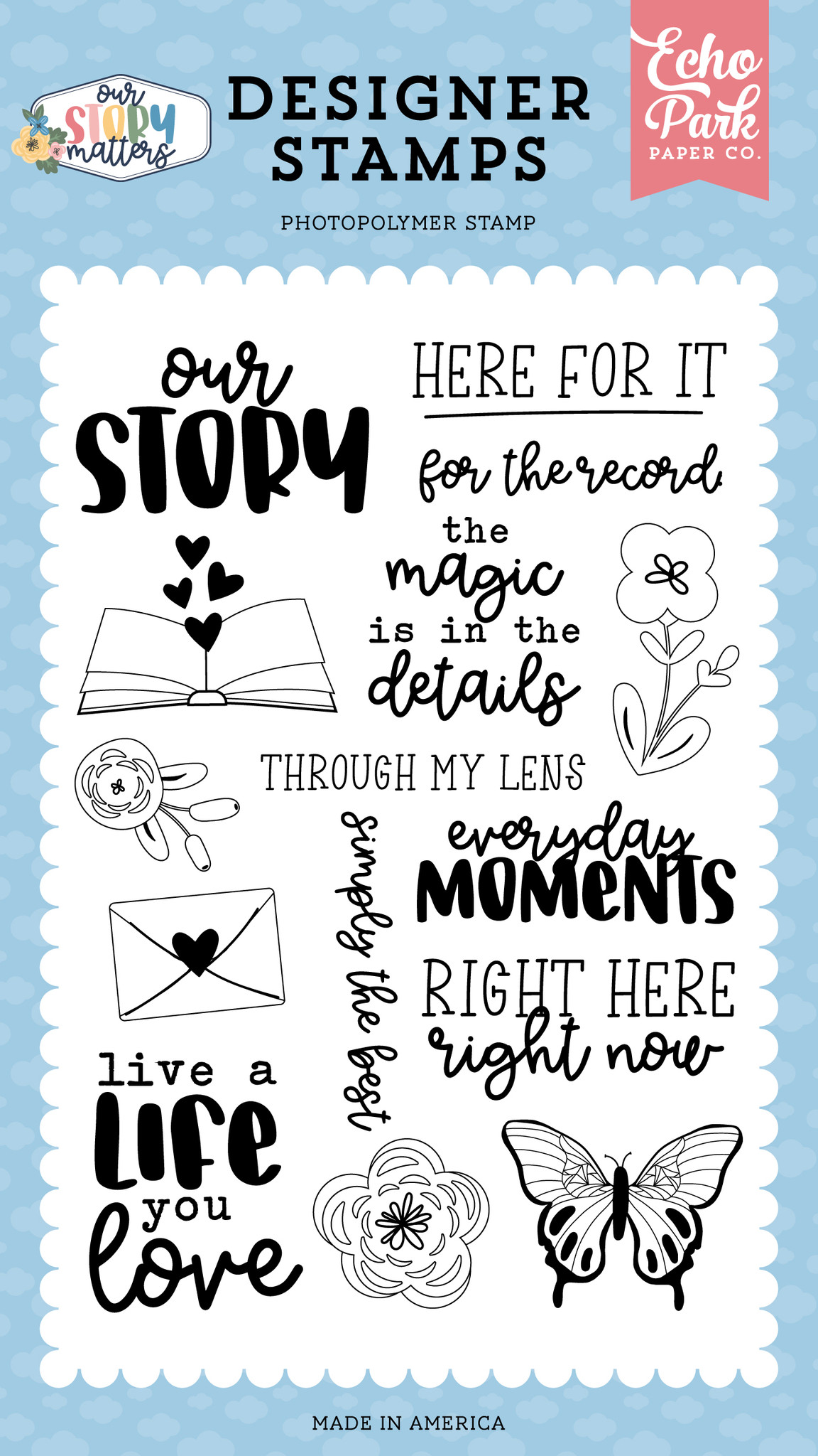 Our Story Matters: Here For It Stamp Set - Echo Park Paper Co